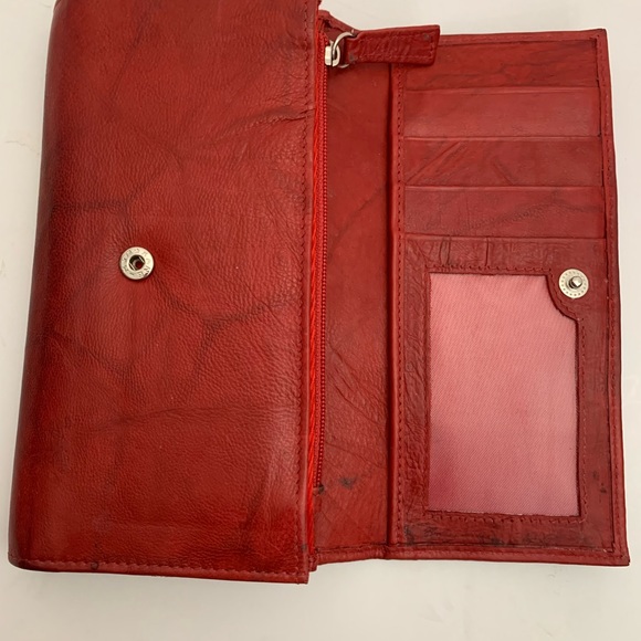 Firenze | Bags | Sabani Firenze Vera Pelle Red Wallet | Poshmark